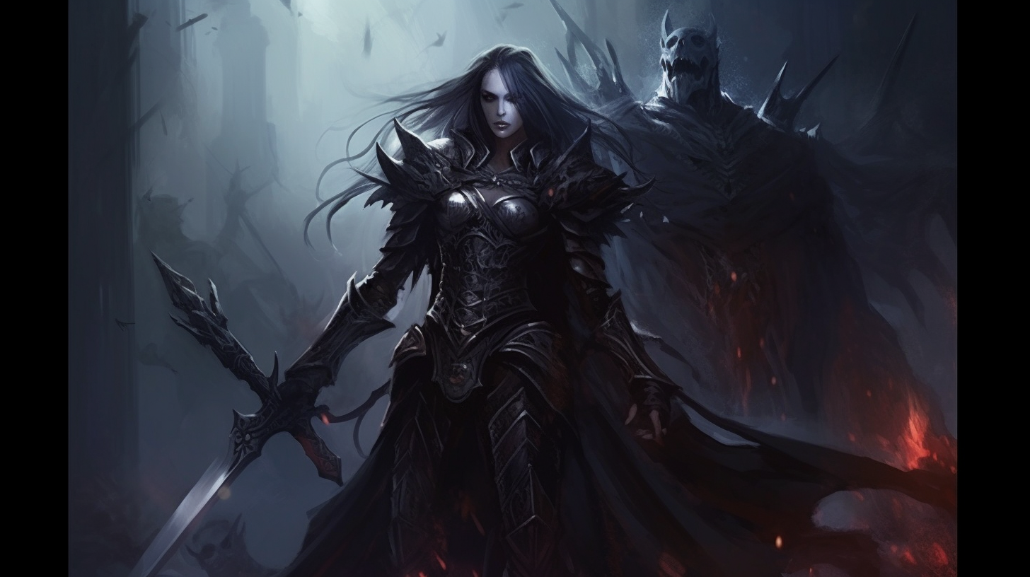 Female Demon Dark Fantasy Art - Fantasy Backgrounds