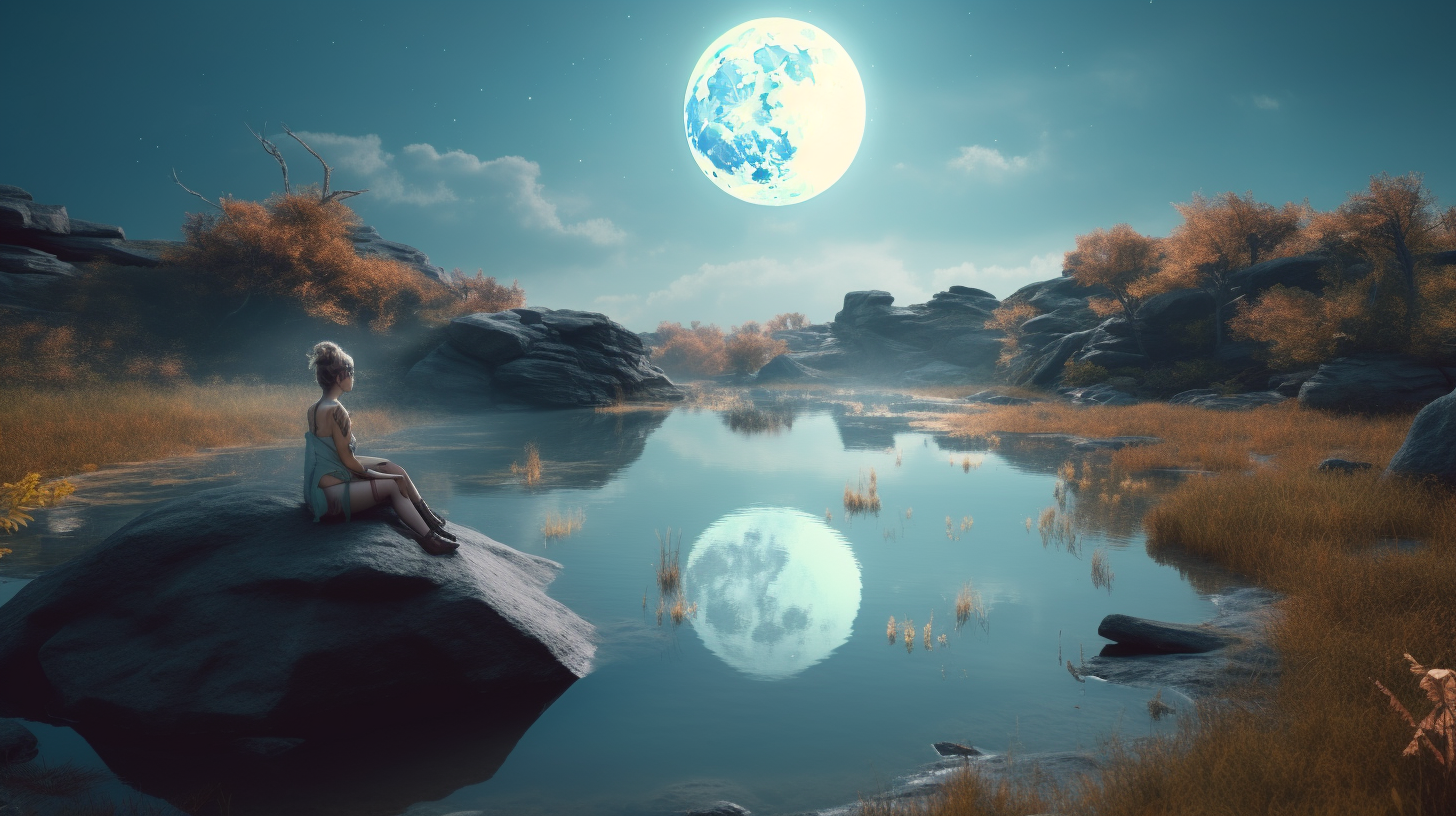 Female Elf Zoom Background - Fantasy Backgrounds